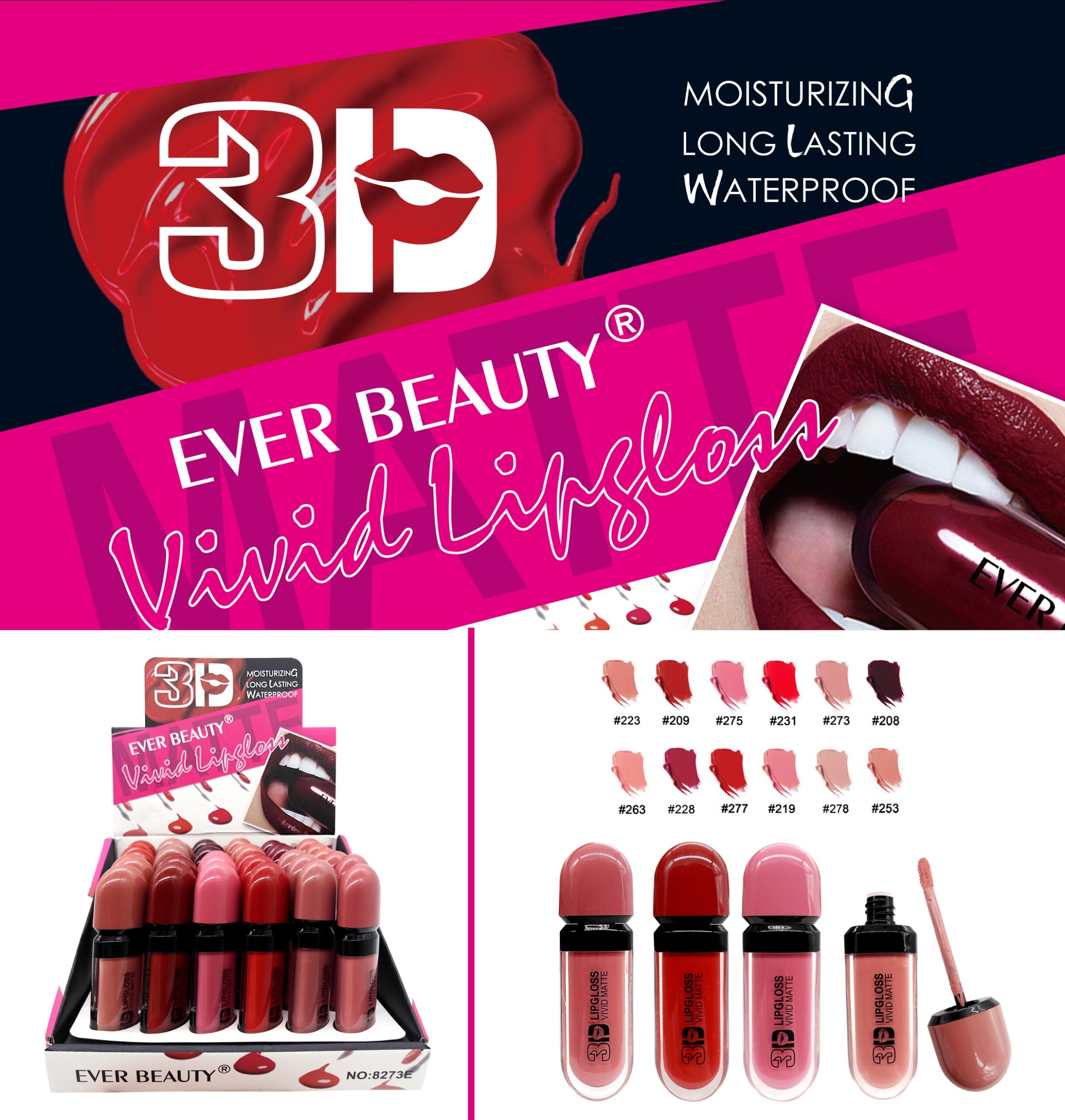 Vivid Lipgloss - Ever Beauty Cosmetics